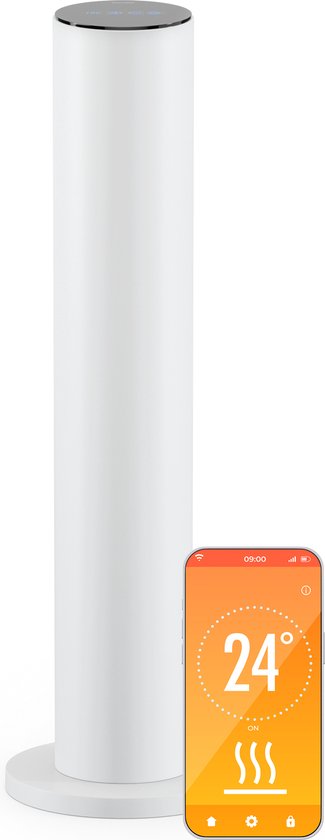 Blumfeldt Smartflow Tower - 700W - Infrarood verwarming - Wit | bol