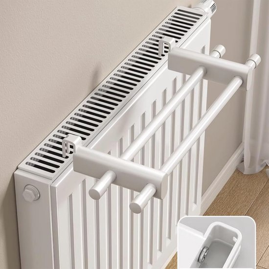 Radiator Droogrek 2 Bars voor Kleding en Handdoeken - Compact en ...