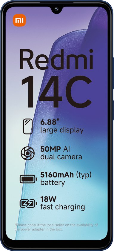 Xiaomi Redmi 14C - 4GB - 128GB - Midnight Zwart | bol