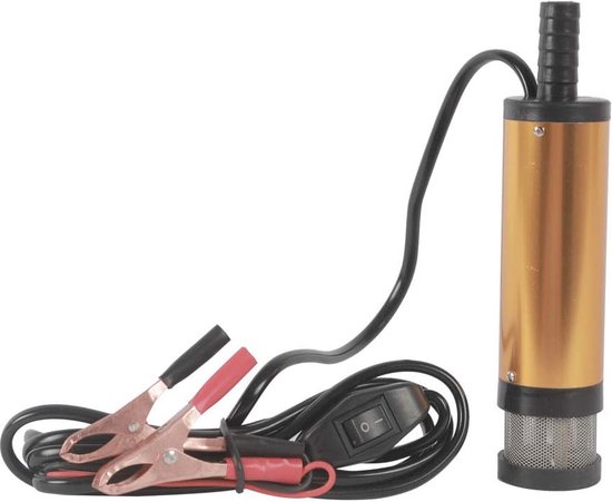 12V Dompelpomp voor Water en Diesel met 2m Slang - Roestvrijstalen ...