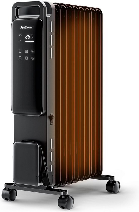 Pro Breeze 2500W Elektrische Kachel - Olieradiator 11 Ribben - Digitaal ...