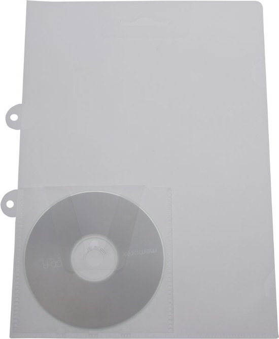 Exiton Insteekhoes - A4 -CD Houder -Transparant - 10 Stuks | bol