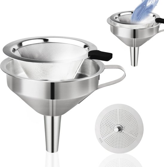 RVS Harsfilter Trechter voor 3D-Printer - Herbruikbare Lakzeef voor ...
