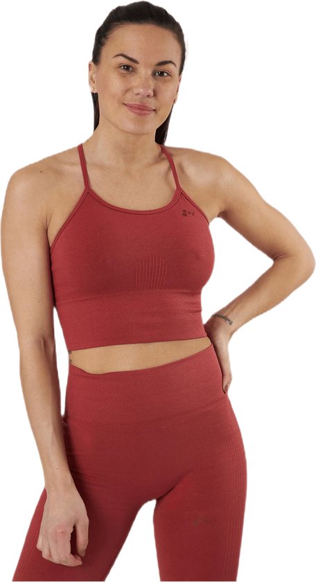 ONP JARI - CROP TOP - BRUINROOD - DAMES - MAAT L - SPORTTOP - | bol