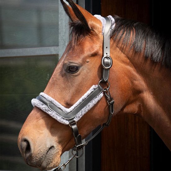 Harry's Horse Halster Leder Anatomic Furry Matt Zwart - COB | bol