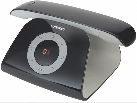 Logicom - Retro Draadloze telefoon - Retro 2 - DECT - Zwart ...