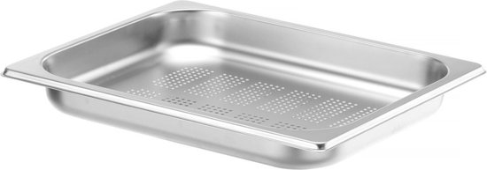 HENDI Gastronormbak geperforeerd – roestvast staal 18/10 – 2L – (H)40mm | bol