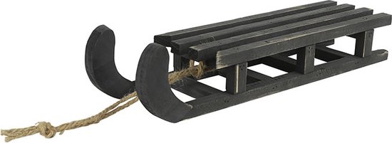 Slee Milton - Decoratieve slee - Medium zwart - L 12cm - B 46 cm ...