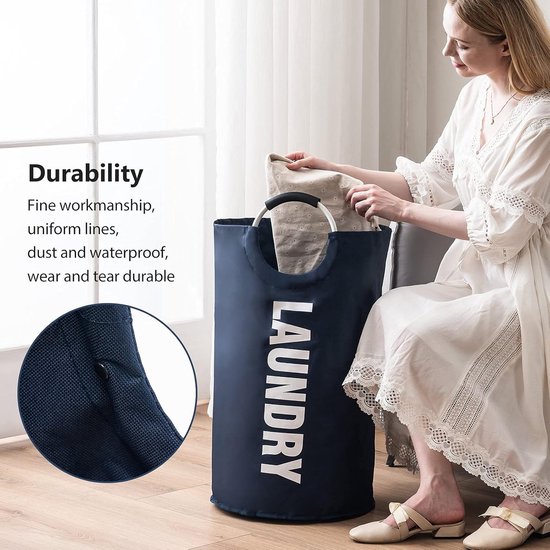 Wasmand opvouwbare wasverzamelaar waszak laundry basket inhoud 82 liter ...