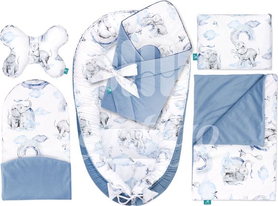 Lantigo 6-delig babynest set voor pasgeborenen, baby nestje, babykussen ...
