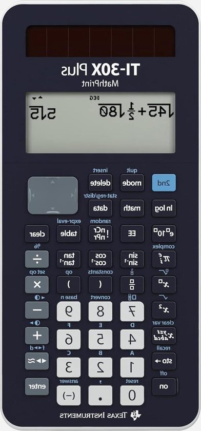 TI-30X Plus MathPrint Rekenmachine Zwart met Wetenschappelijke Functies ...