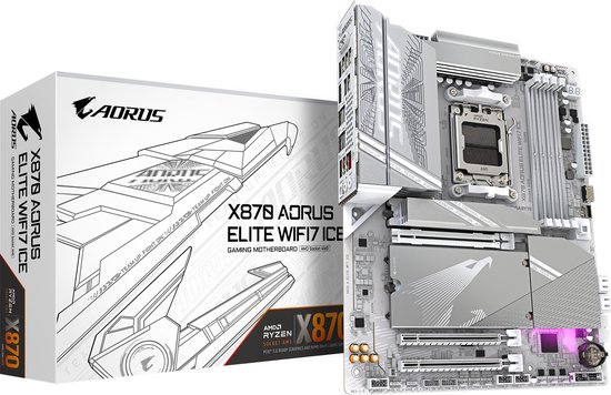 GIGABYTE X870 A ELITE WF7 ICE - Moederbord - ATX - Socket AM5 - AMD ...