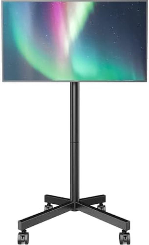 Mobiele tv-kar standaard met wielen voor 23-60 inch LCD LED plat ...