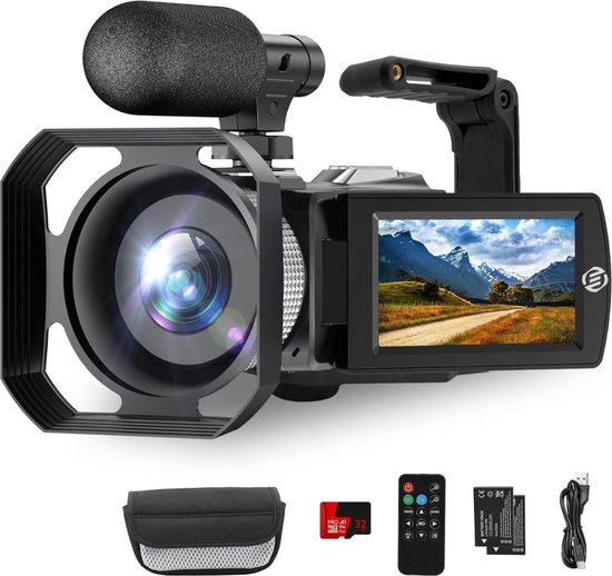 Equivera Vlog Camera - Digitale Camera - Video Camera - Vlog Camera ...