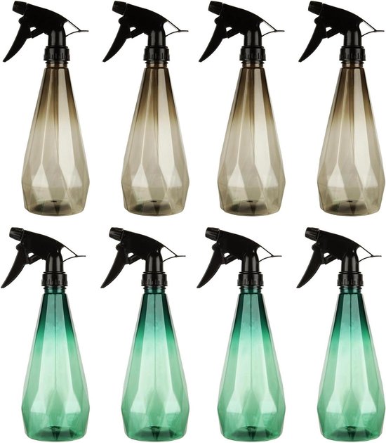 8 stuks 500 ml lege spuitflessen - reinigingsflessen met instelbare ...