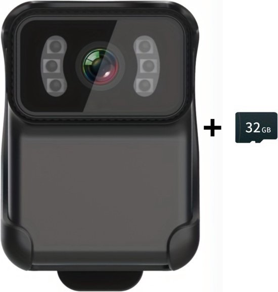 Bovista Bodycam - Politie - Chest Camera - Spy Camera - Spy Cam ...