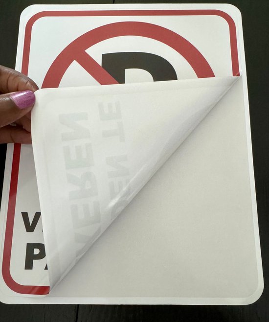 5 sticker van 20x25cm | 5x Verboden te Roken | No Smoking Pictogram ...