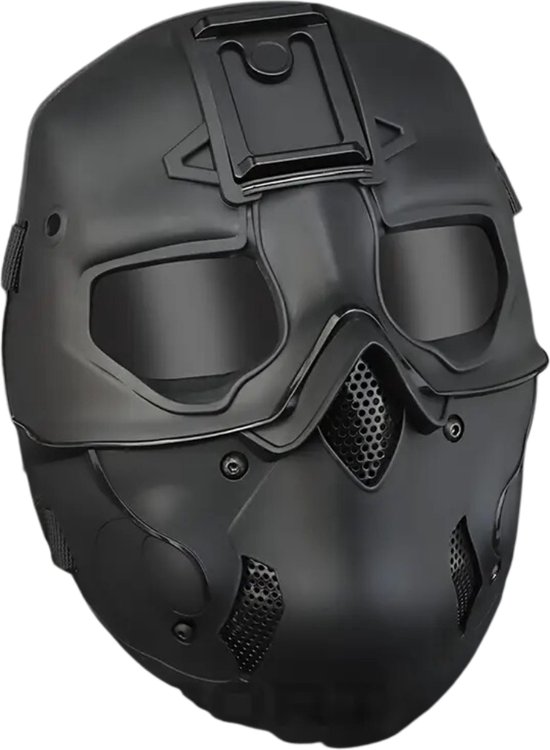 Nivard Airsoft Masker - Full Face - Met Bril - Paintball - Mask ...