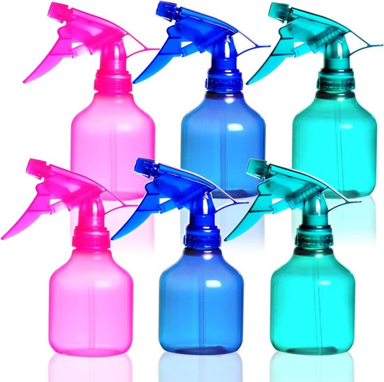 250ML Plastic Spuitfles Herbruikbaar - 6 Stuks - Lege Spray Fles - 3 ...