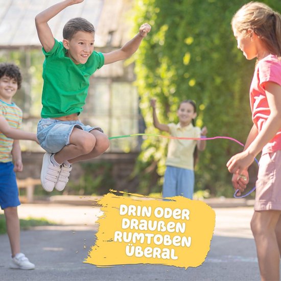 Springtouw voor kinderen - Lang en verstelbaar met speelideeën voor ...