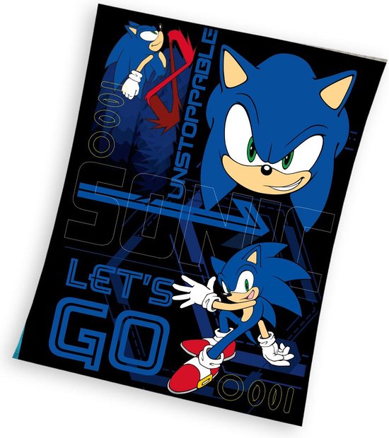 Sonic fleece plaid Unstoppable - 130 x 170 cm | bol