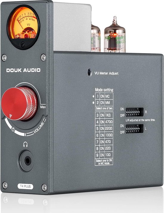 Douk Audio T4 Plus - Vacuum Tube Phono Preamplifier - MM/MC Input ...