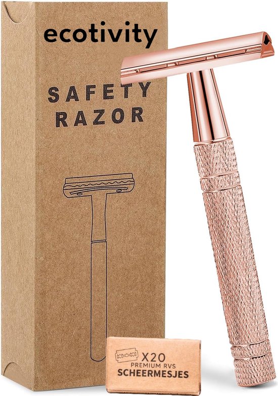 Ecotivity© Safety Razor Scheermesjes voor Vrouwen met 20 Double Edge ...