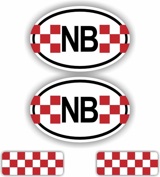 Jerma-Provincie Brabant vlag auto sticker set-Brabant bumper sticker | bol