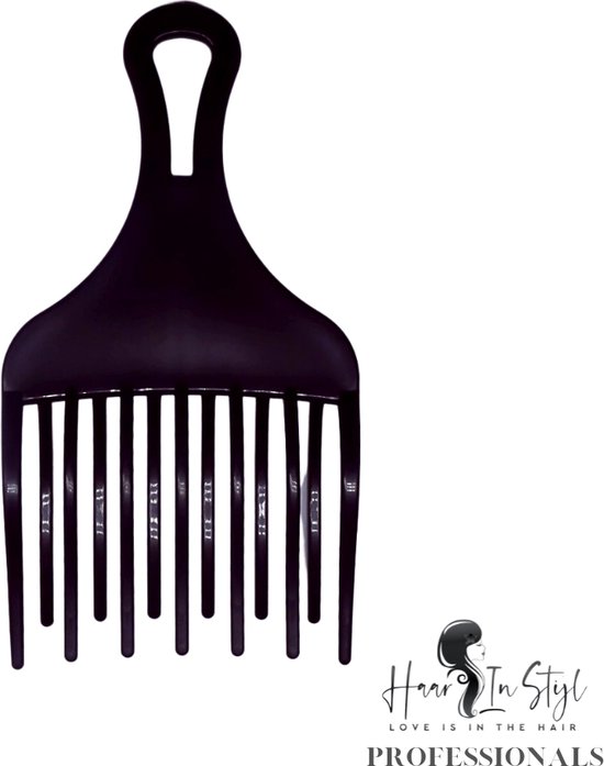 Haar in Stijl® Professionals | Afro Kam Zwart | bol