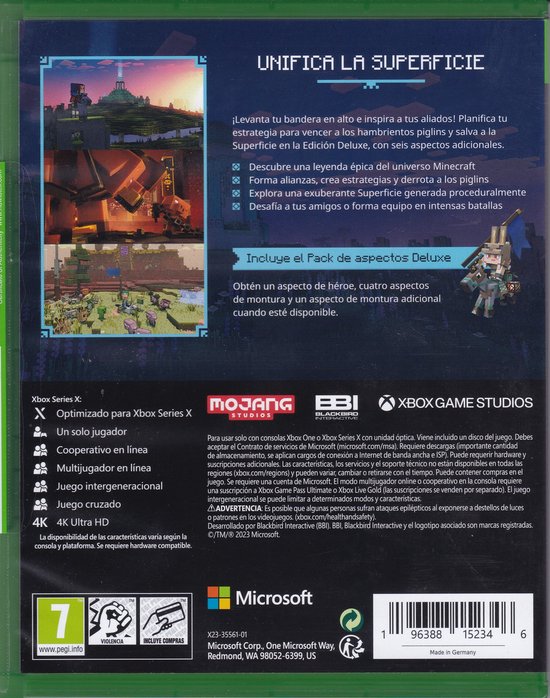Minecraft: Legends - Deluxe Edition - ES (Xbox One/Xbox Series X/S ...