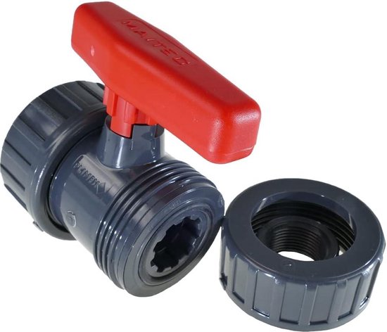 Kogelkraan voor PVC buizen - Binnendraad 2 inch | bol