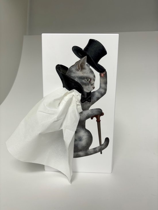 Spextrum Tissue Up Cat - tissuehouder - wit | bol