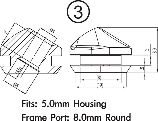 Frame Plug Pack - Shimano Di2 (2mm Frame) (10pcs) | bol