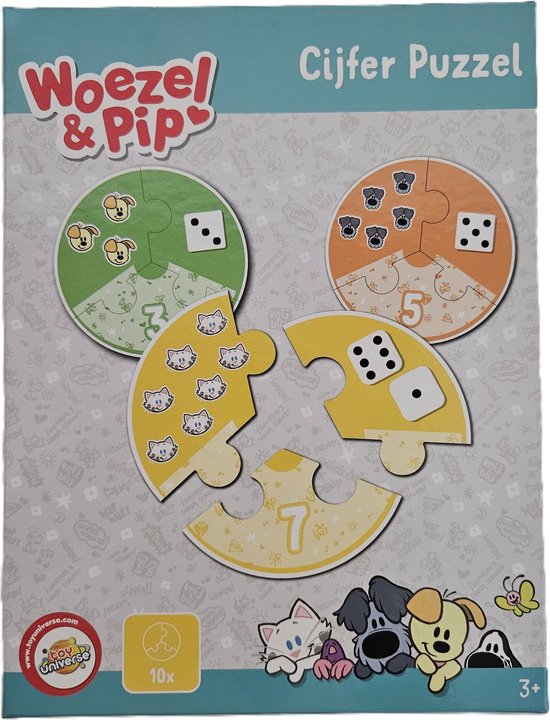 Cijferpuzzel Woezel & Pip Educatief Spel | Games | bol