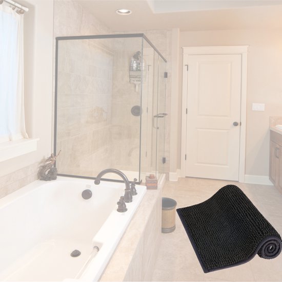 Badmat Anti Slip - Douchemat - Badmatten - Zwart | bol