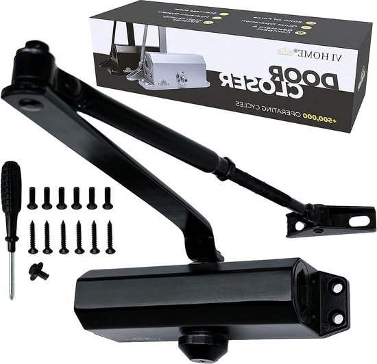 Verstelbare automatische deursluiter - 60 kg veer - hydraulisch systeem ...