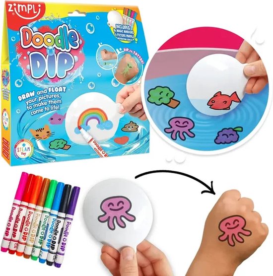 Simba - Doodle N Dip - Tatoeages - Water - Zimpli Kids | bol