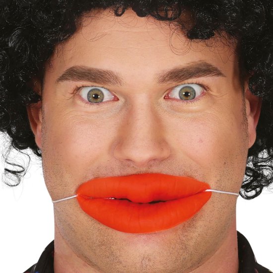 Fiestas Guirca Botox lippen - rood - met elastiek - duckface mond - nep ...