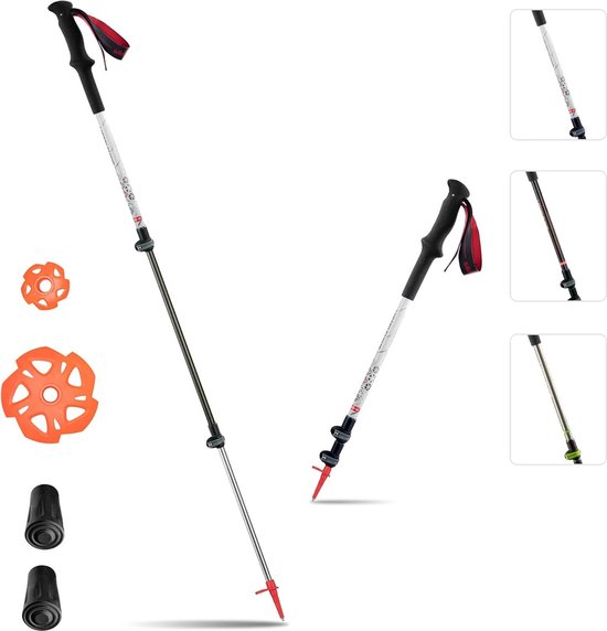 Telescopische wandelstok met Quick Lock-systeem en anti-shock ...