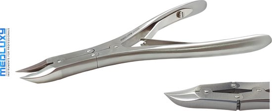 MEDLUXY® Pro - Nageltang - Heavy Duty - Holle Gebogen Bek - Dubbele ...