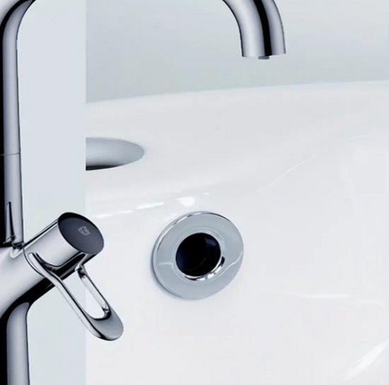 Wastafel Overloop Ring Chroom - Stijlvolle Badkamer Accessoires | FluwelFlux® ( E11 ) | bol