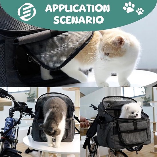 Equivera Hondenfietsmand Elektrische Fiets - Honden Fietsmand - Hondenfietsmand voor Ebike | bol