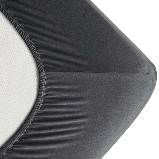 Lovéron - Flanel - Hoeslaken - Eenpersoons - 90x200 cm - Antraciet | bol