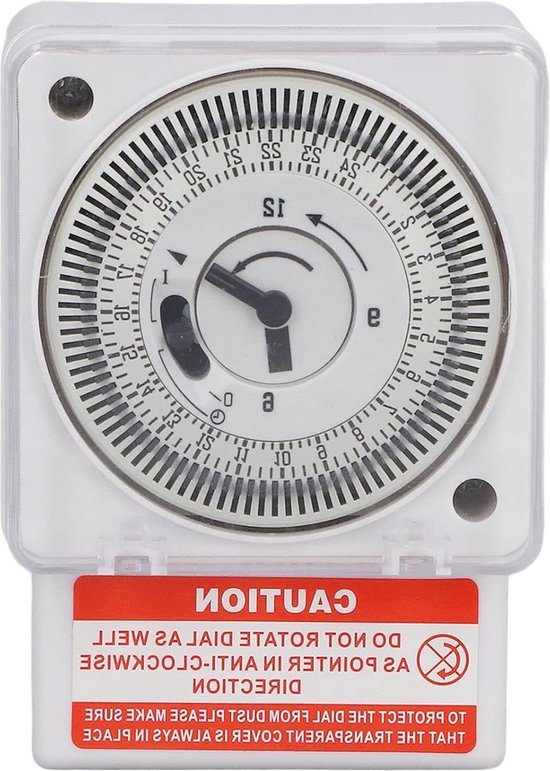 Tijdschakelaar 24-uurs Mechanische 5 Minuten Interval Klok Type ...