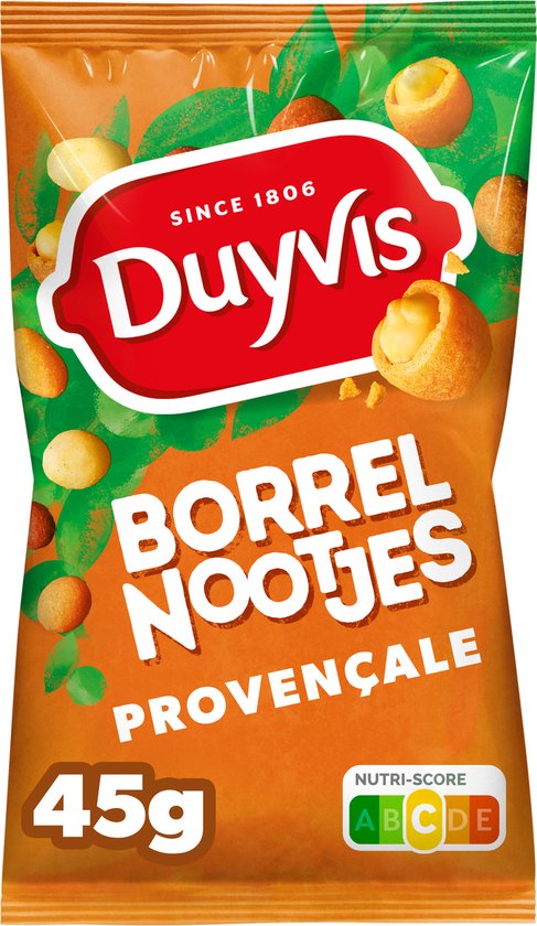 Duyvis Borrelnootjes Provencale - Pinda Noten - 20 x 45 gram | bol