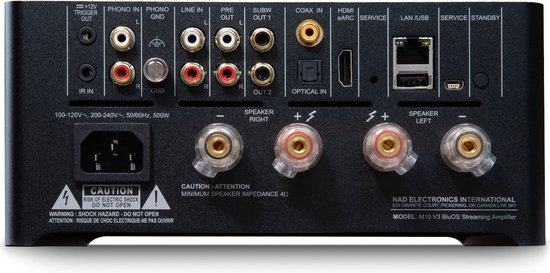 NAD M10 V3 - BluOS Streaming-Versterker - Zwart | bol