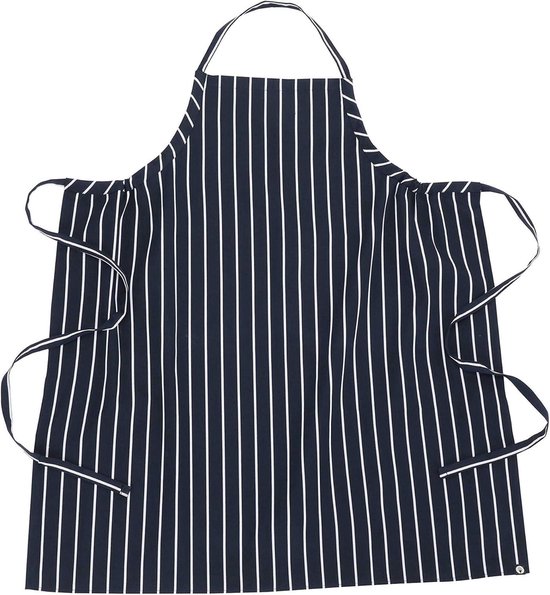 English Chef Apron Navy Chalk Stripe - Chef Works A100-NCS | bol