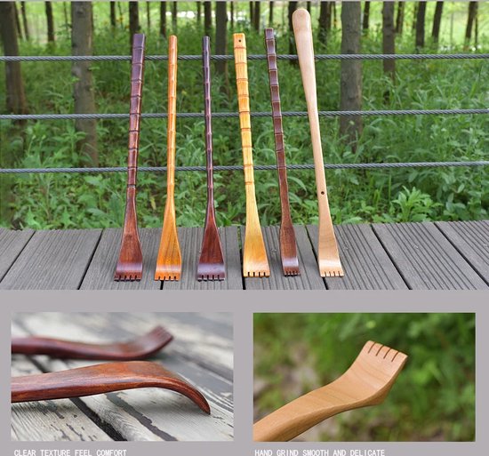 Houten Ruggenkrabber - Rugkrabber - Back Scratcher - Rug Massage -Anti ...