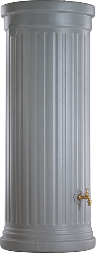 Graf regenton Zuil 1000 L grijs-met kraantje-met vulautomaat voor ronde ...