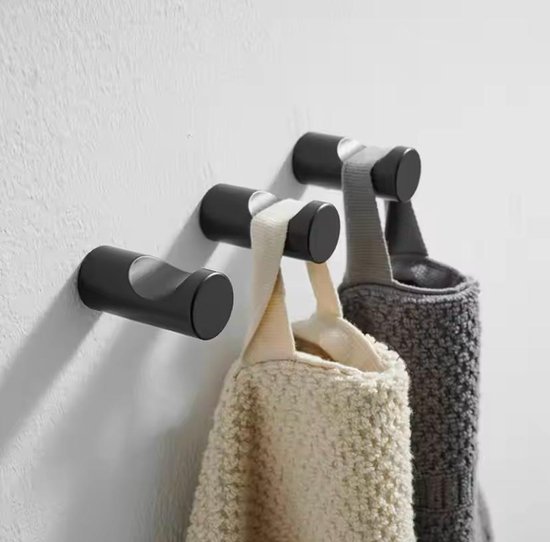 4x Wandhaken Montage Deur Sleutel Doek Jas Cap Badkamer Badjas Hanger ...